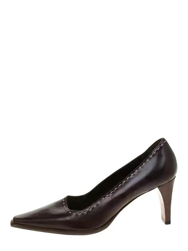 Gucci 70mm Leather Pumps - Brown