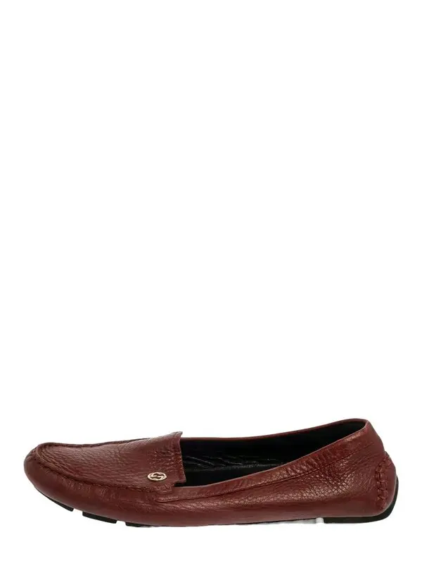 Gucci Interlocking G-logo Loafers - Brown