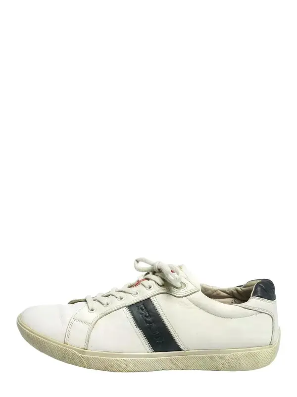 Prada Logo-debossed Low-top Sneakers - White