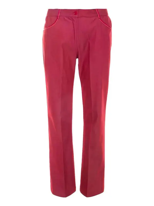 Missoni Contrast-stitching Trousers - Red