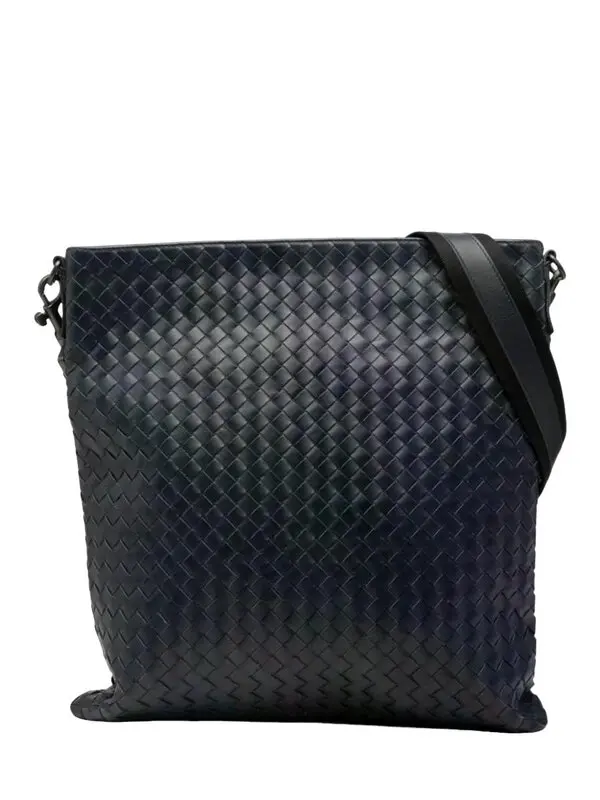 Bottega Veneta Nappa Intrecciato Vn Crossbody Bag - Blue
