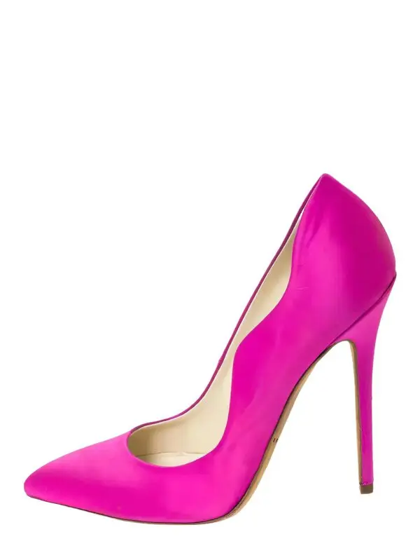 Brian Atwood 120mm Besame Satin Pumps - Pink
