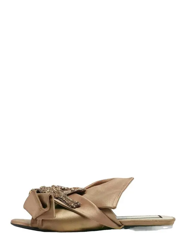 N°21 Raso Knotted-embellished Sandals - Brown