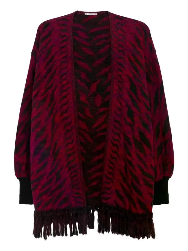 Saint Laurent 1980s Wool Cardigan - Purple