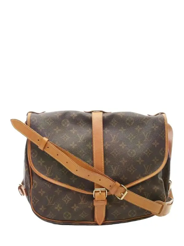 LOUIS VUITTON 1995 Saumur 35 Shoulder Bag - Brown