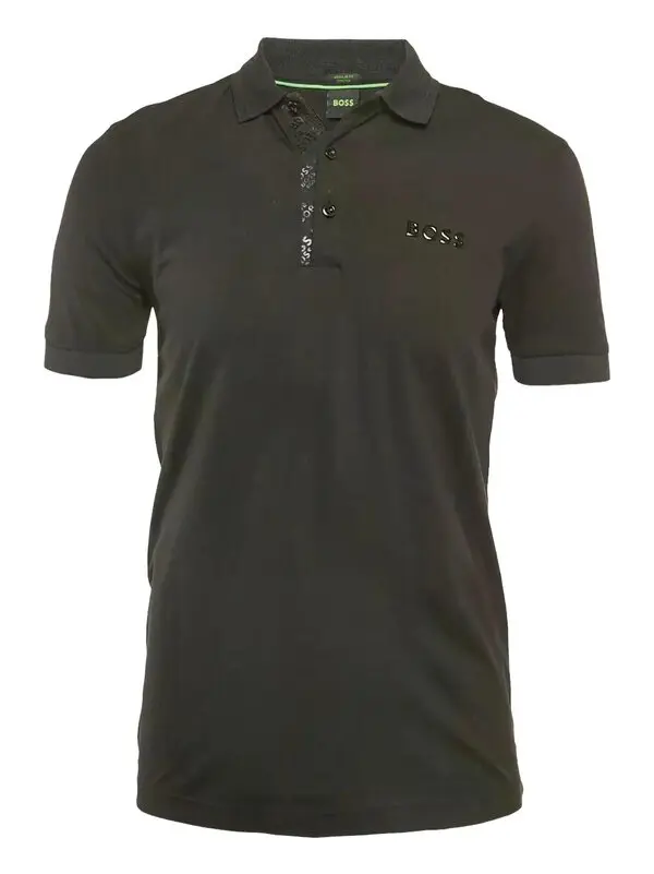 BOSS Pre-owned Stretch-cotton Polo Shirt - Black