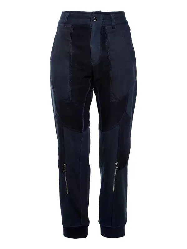 Dolce & Gabbana Paneled Zip Trousers - Blue