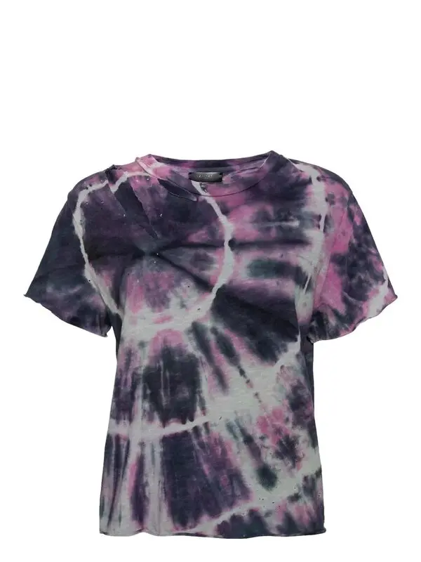 Amiri Tie-dye Distressed T-shirt - Purple