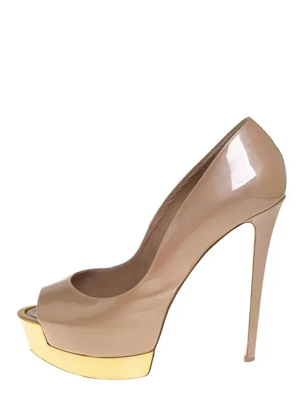 LE SILLA 130mm Peep-toe Platform Pumps - Neutrals