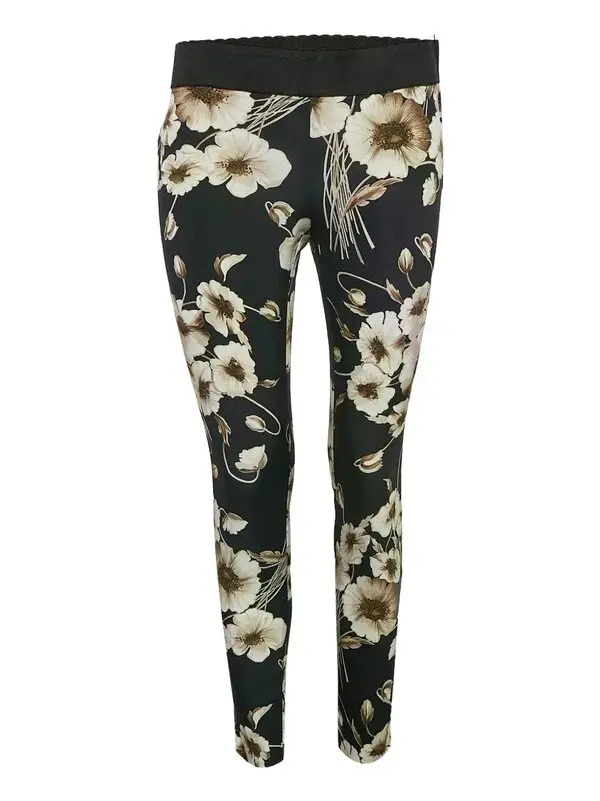 Dolce & Gabbana Floral-print Leggings - Blue