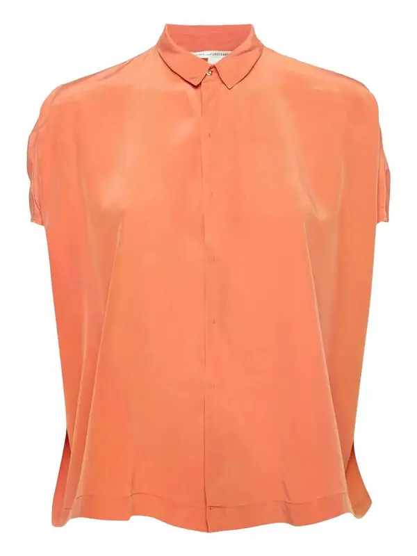 Diane Von Furstenberg Vintage Silk Eris Top - Orange