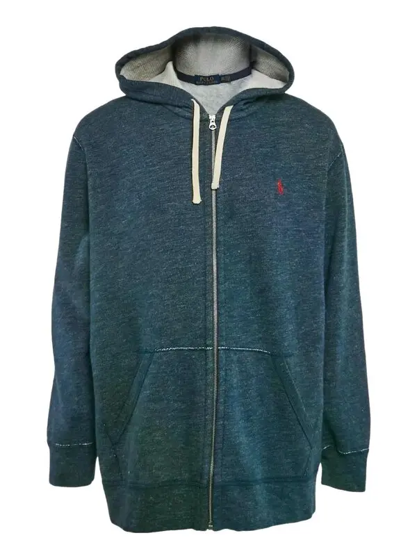 Polo Ralph Lauren Vintage Zip-up Hooded Sweatshirt - Blue