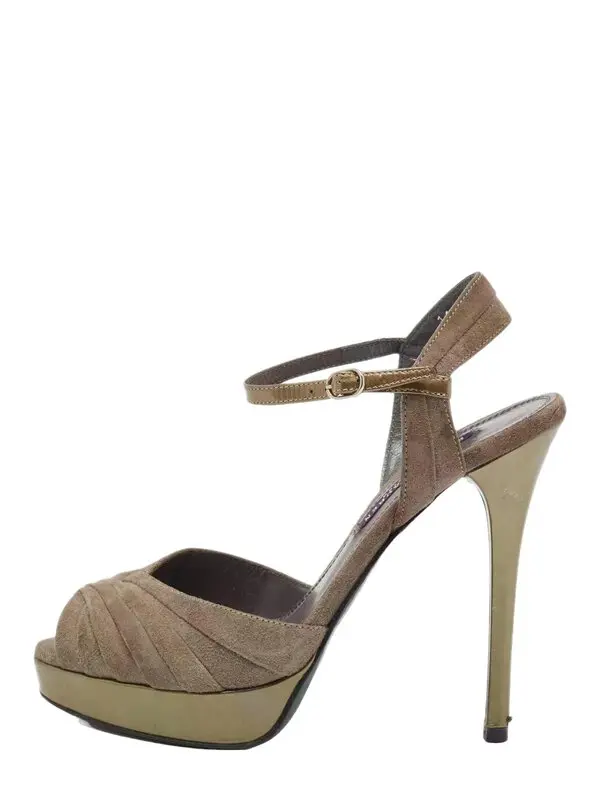 Ralph Lauren Pleated Sandals - Green
