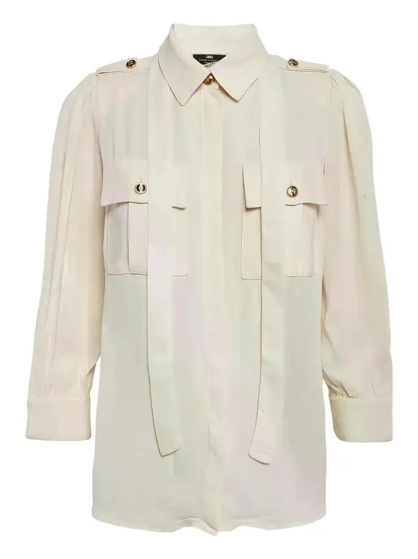 Elisabetta Franchi Button-up Shirt - Neutrals