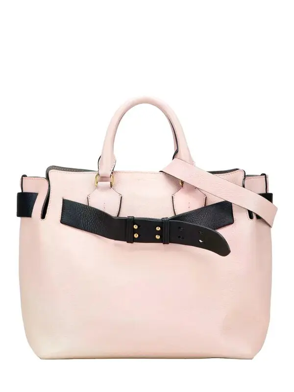Burberry Medium Bicolor Leather Marais Belt Bag Satchel - Pink