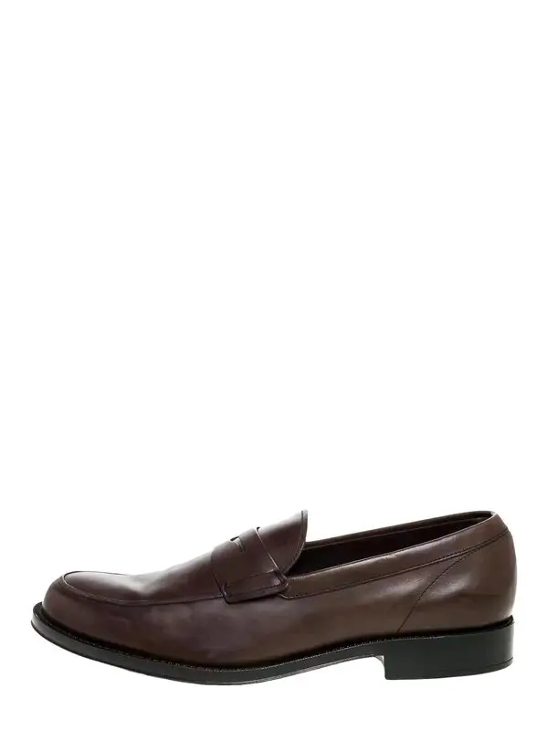 TOD'S Vintage Leather Penny Loafers - Brown