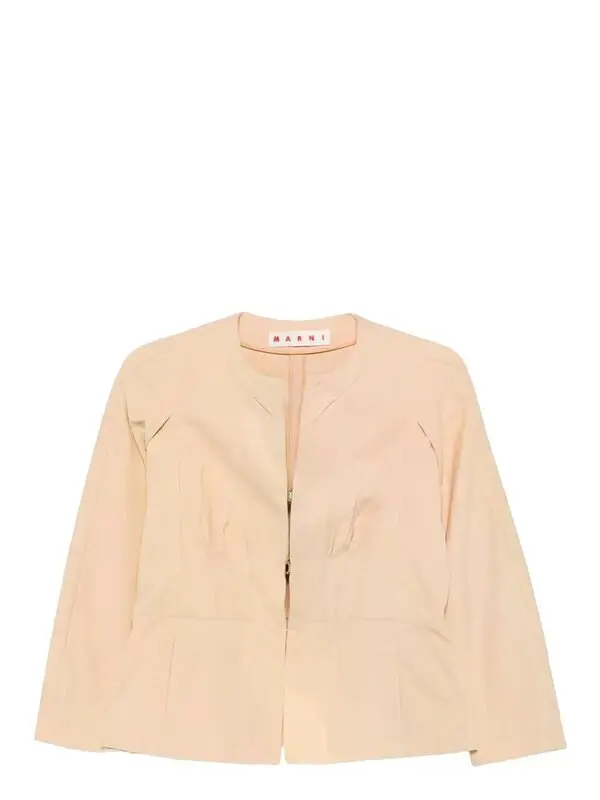 Marni 2000s Pleated Jacket - Neutrals