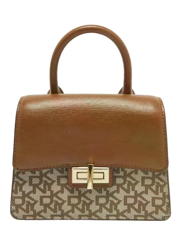 Dkny Vintage Monogram Tote Bag - Brown