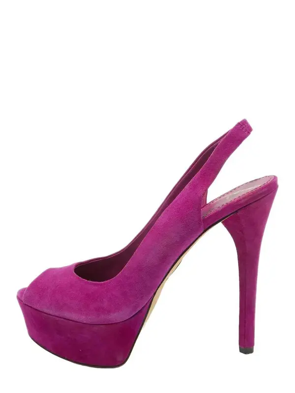 Brian Atwood 135mm Slingback Platform Sandals - Pink