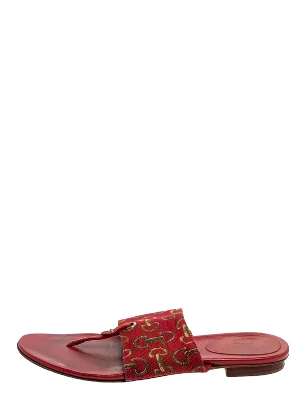 Gucci Horsebit-pattern Sandals - Red