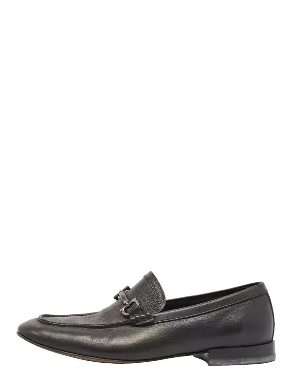 FERRAGAMO Gancini Loafers - Black