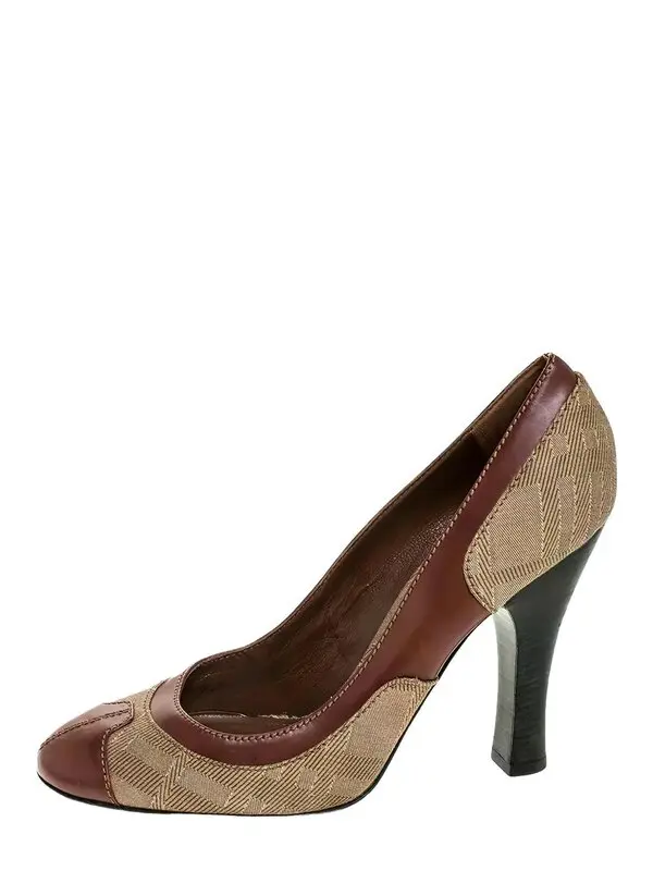 Burberry 115mm Heeled Pumps - Brown