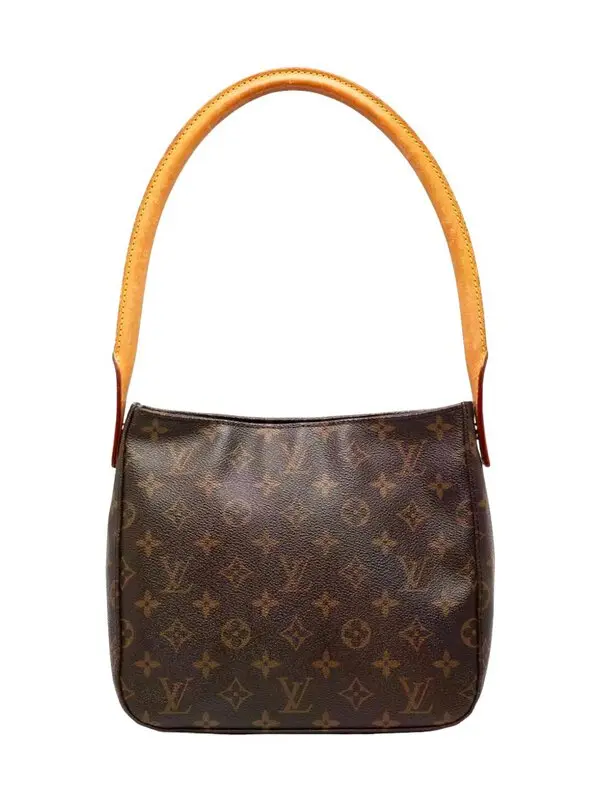 LOUIS VUITTON 2001 Monogram Looping Mm Shoulder Bag - Brown