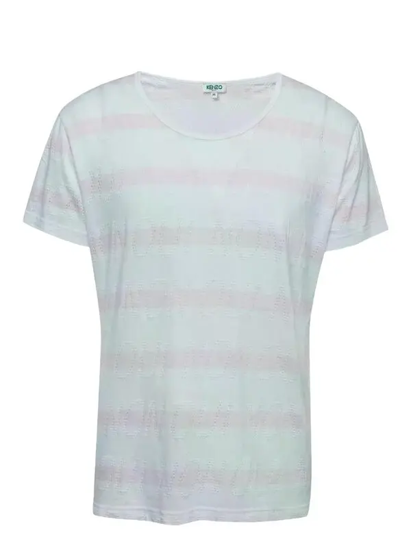Kenzo Striped Cotton T-shirt - Blue