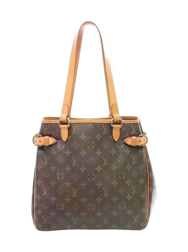 LOUIS VUITTON 2010 Monogram Batignolles Vertical Shoulder Bag - Brown