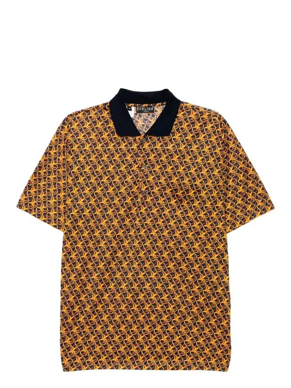 Celine 1990-2000s Printed Top - Yellow