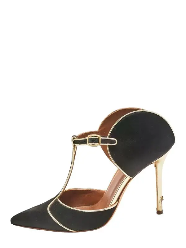 MALONE SOULIERS 110mm Imogen T-bar High-heel Pumps - Black