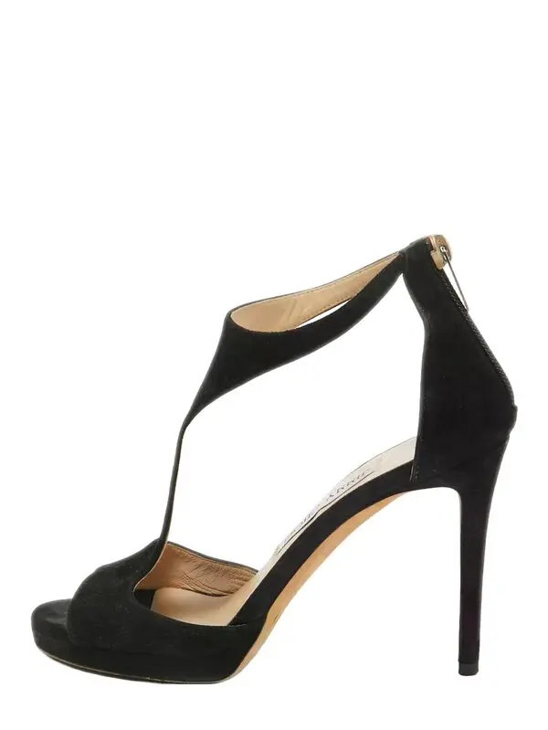 JIMMY CHOO 100mm Lana Cut-out Sandals - Black