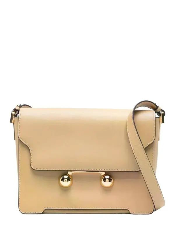 Marni Leather Crossbody Bag With Spherical Embellishments - Neutrals