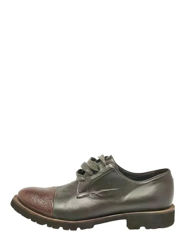 Brunello Cucinelli Leather Oxford Shoes - Brown