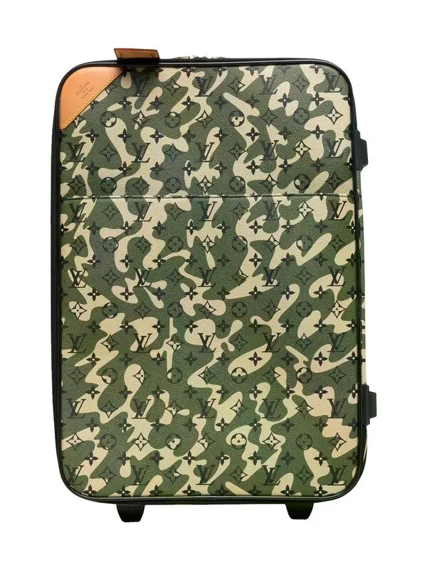 LOUIS VUITTON 2008 Monogram Camouflage Pegase 60 Suitcase - Green