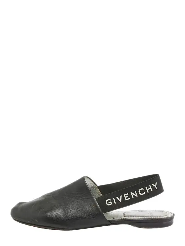 Givenchy Leather Flat Pumps - Black
