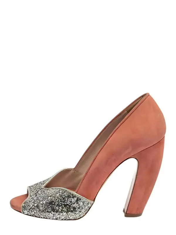 Miu Miu 105mm Glitter-detailing Pumps - Pink