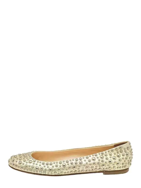 GIUSEPPE ZANOTTI Embellished Ballet Flats - Gold