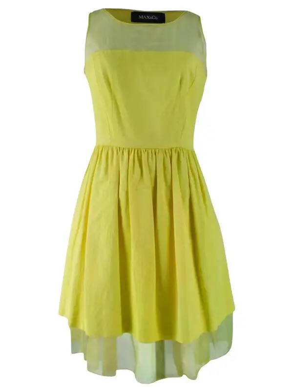 MAX&CO. Sleeveless Midi Dress - Yellow