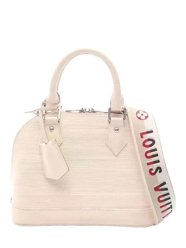 LOUIS VUITTON Alma Bb Epi Quartz Leather Tote Bag - Neutrals