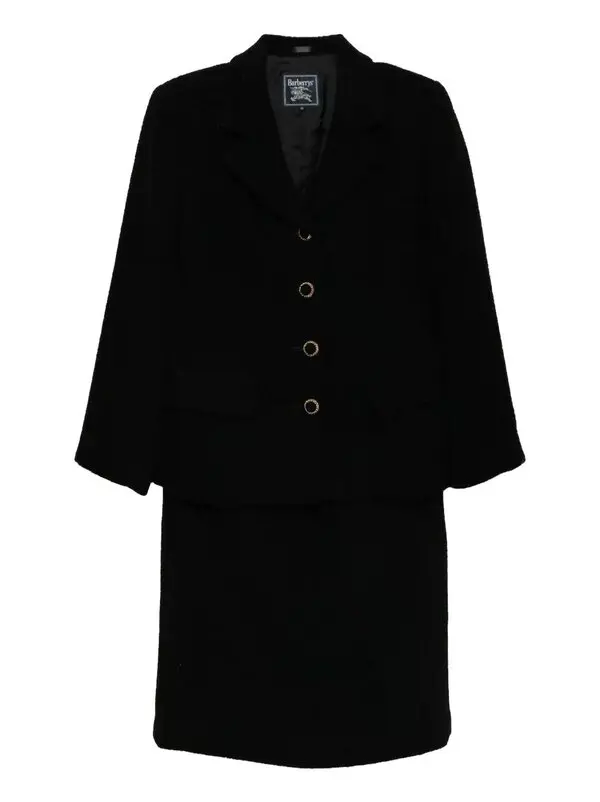 Burberry 1990-2000s Setup Suit Jacket And Skirt - Black