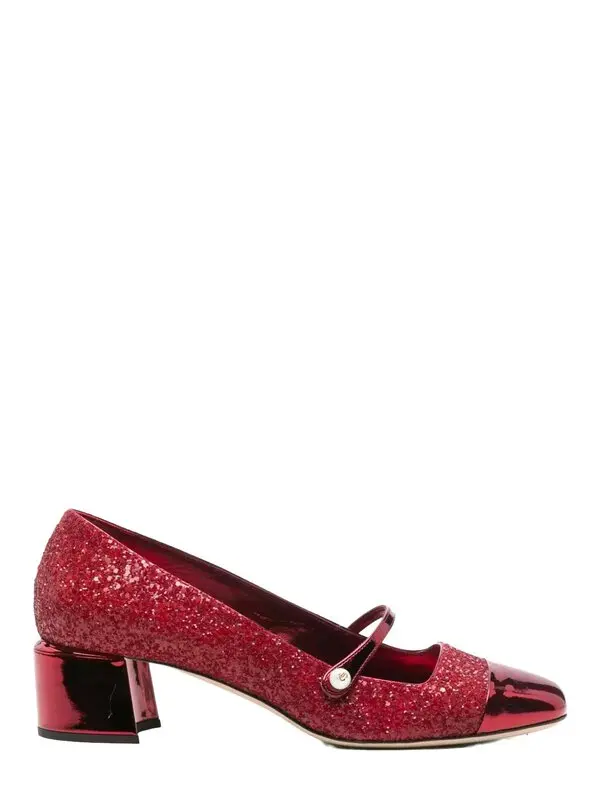 JIMMY CHOO 45mm Elisa Leather Pumps - Red