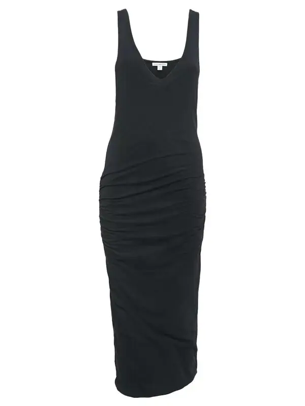 JAMES PERSE Gathered Midi Dress - Black
