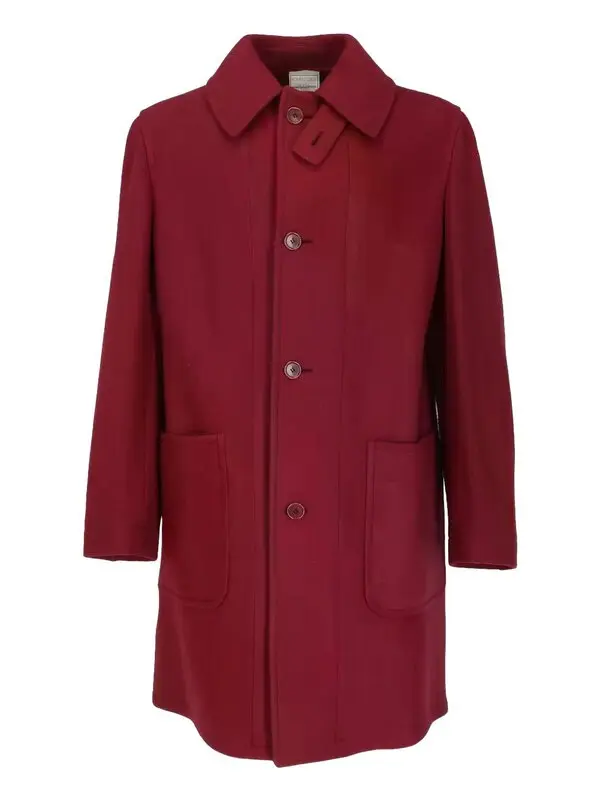 ROMEO GIGLI 1990s Single-breasted Wool Coat - Red