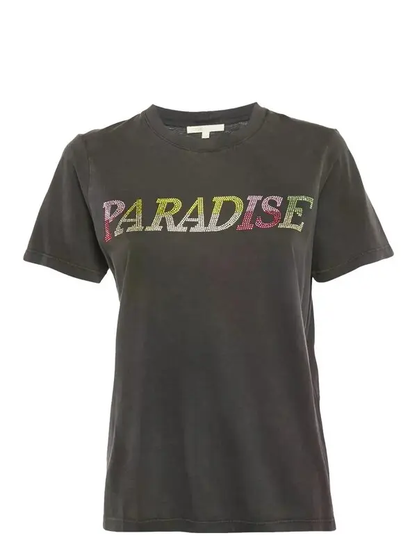 Maje Paradise Embellished T-shirt - Grey