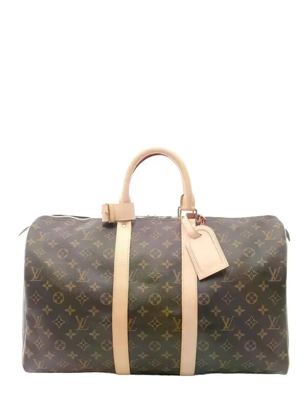 LOUIS VUITTON Keepall 45 Monogram Boston Bag - Brown