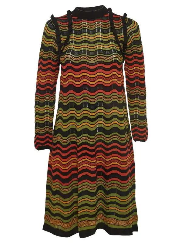 Missoni Striped Mini Dress - Green