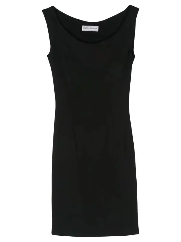 Dolce & Gabbana 2000s Sleeveless Mini Dress - Black