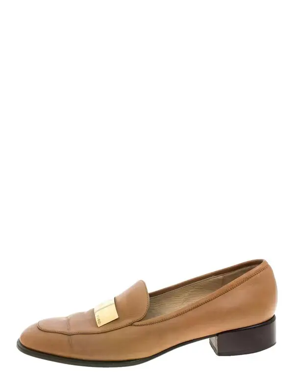Gucci 30mm Leather Loafers - Neutrals