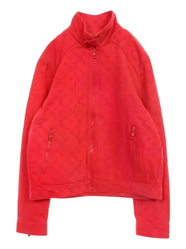 LOUIS VUITTON Monogram Zip-up Jacket - Red